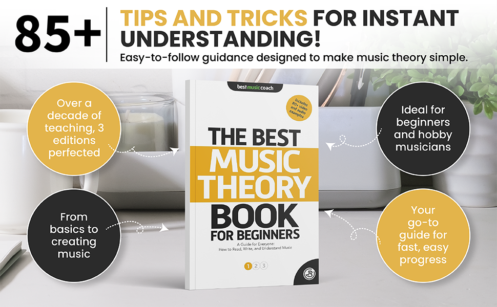 The Best Music Theory Book for Beginners 1: A Guide for Everyone: How ...