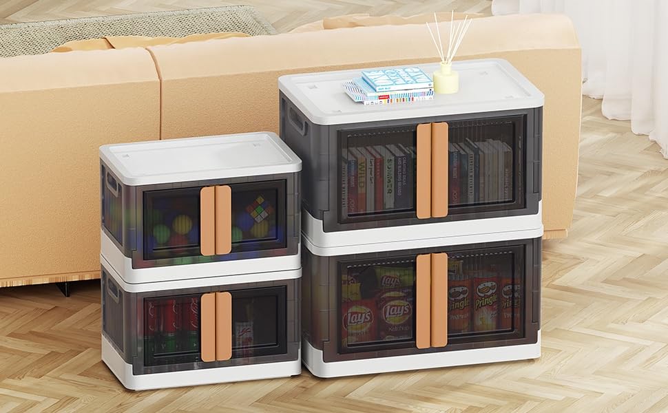 Amazon.com - cocoduck Stackable Storage Bins 6 Pack, 76 Quart Plastic ...