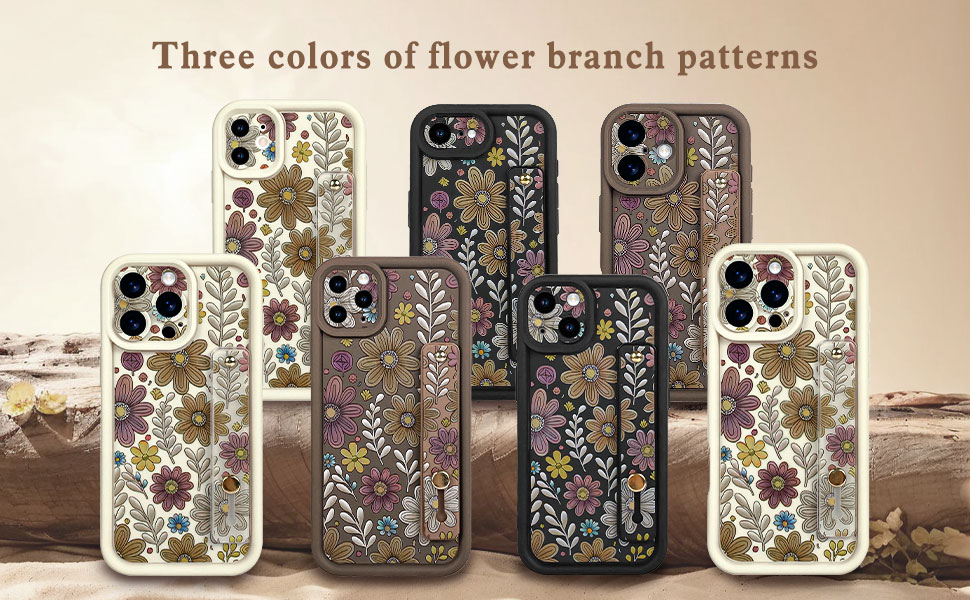 Amazon.com: Lovmooful Compatible for iPhone 14 Case Cute Aesthetic Color Flower Floral Leaf with ...