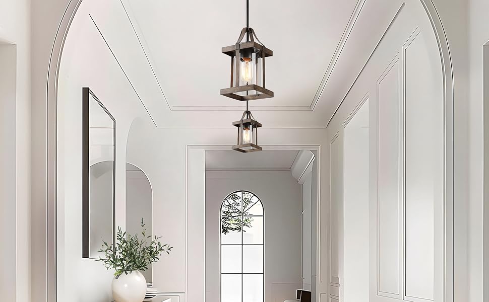 LOG BARN Pendant Lights Kitchen Island, Farmhouse Kitchen Pendant ...