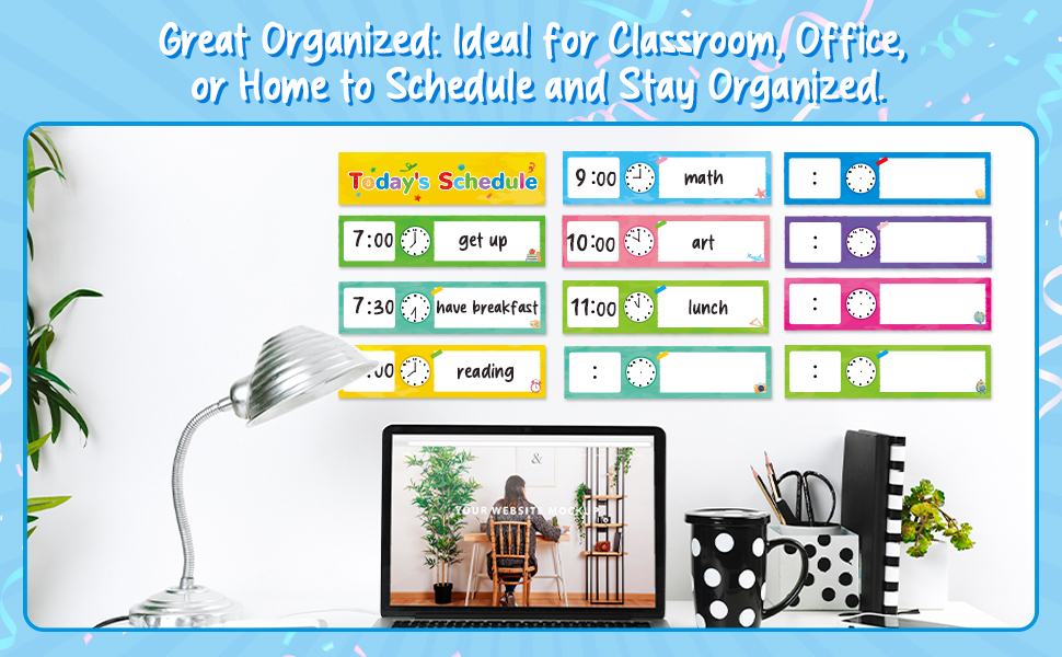Amazon.com: 24 Pieces Daily Schedule Cards Schedule Board for Kids ...