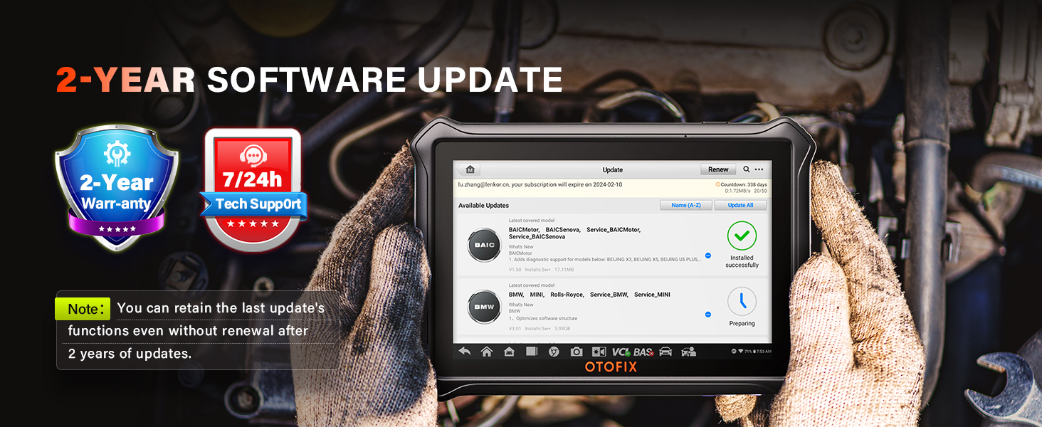 Amazon.com: OTOFIX D1 ECU Coding Diagnostic Scanner for Car [ 2-Year ...