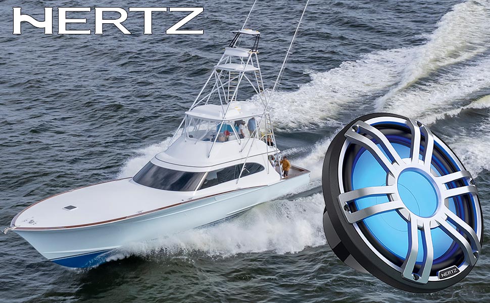 Amazon.com: Hertz HMS 12 S2-LD-G - 12" 2-Ohm Marine Subwoofer with RGB LEDs, Gray Sport Grille ...