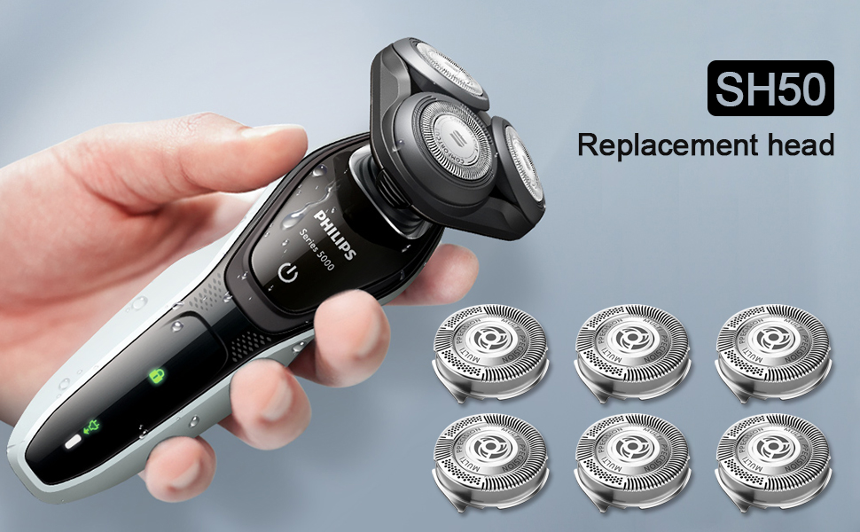 SH50 Replacement Heads for Philips Norelco Electric Shavers Series 5000 ...
