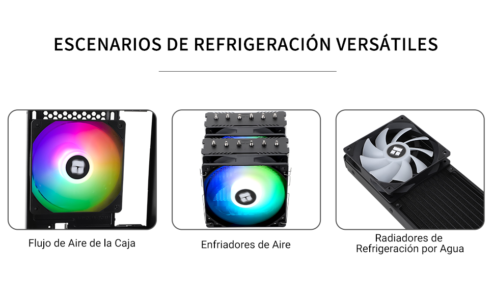 Thermalright TL-C12C-S X5 Ventilador de aire para CPU, ventilador silencioso de 120 mm, con ...