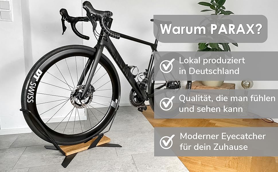 PARAX - Freistehender Fahrradständer für den Boden, Abstellständer für EBikes, Montageständer ...