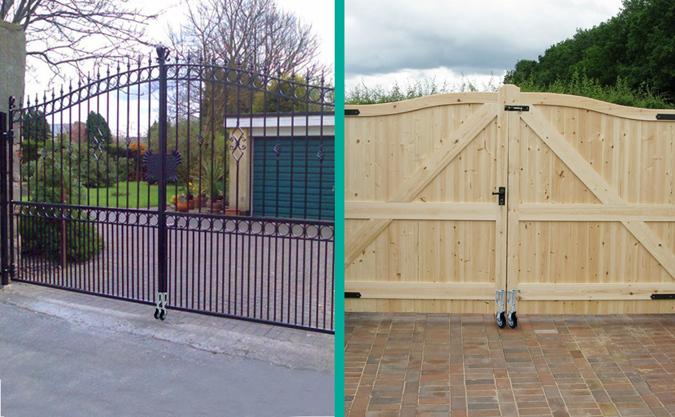 Amazon.com: Mofeez Gate Wheel for Wooden Gate and Metal Tube Gate ...