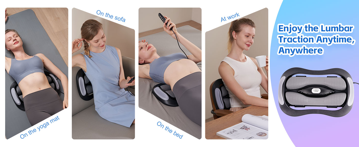 Amazon.com: ALPHAY Electric Lumbar Traction Device,Lower Back Traction Device with Dynamic ...