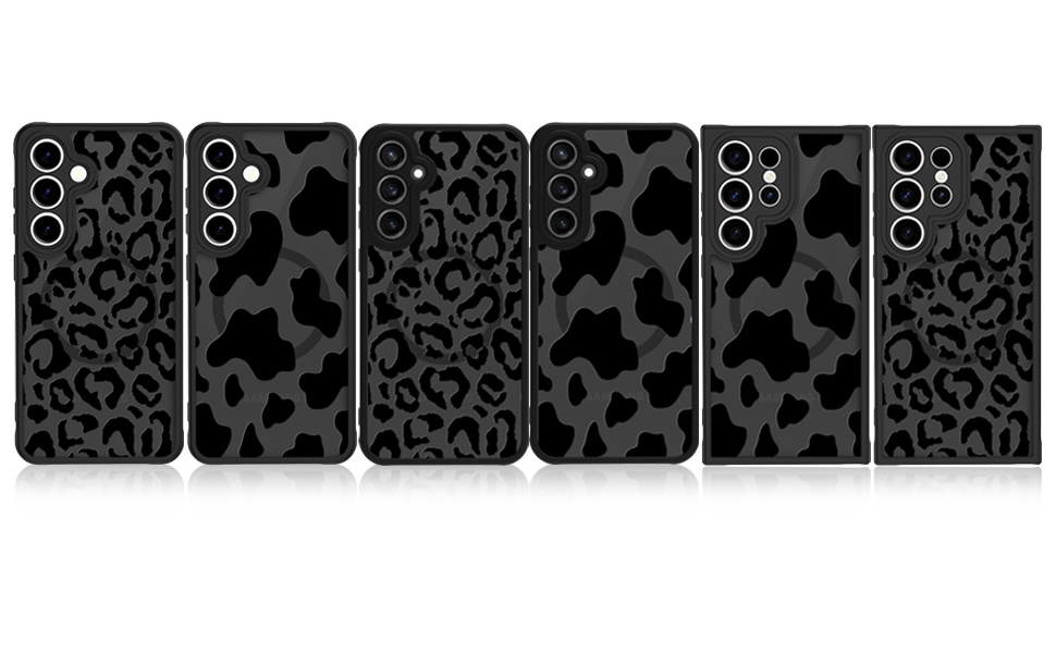 Amazon.com: ZIYE Magnetic Case for Galaxy S24 Ultra Cow Pattern Phone Case with Camera ...