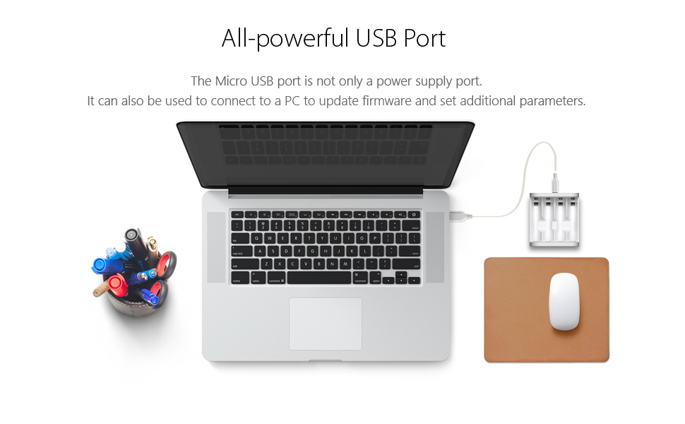 Amazon.com: ISDT A4 Air 4-Bay AAA Battery Charger 18W AA Smart Battery Charger USB Input ...