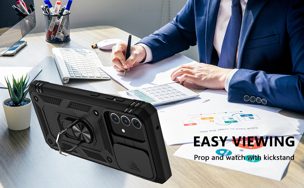 Amazon.com: Fucozan Military Grade Case for Samsung Galaxy A52 5G/4G With Kickstand Ring Holder ...