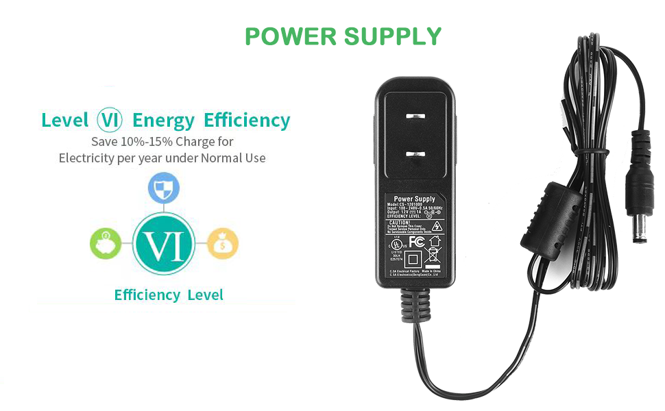 Amazon.com: [UL Listed ] Security-01 4-Pack AC 100-240V to DC 12V 1A 12W Power Supply Adapter 5 ...