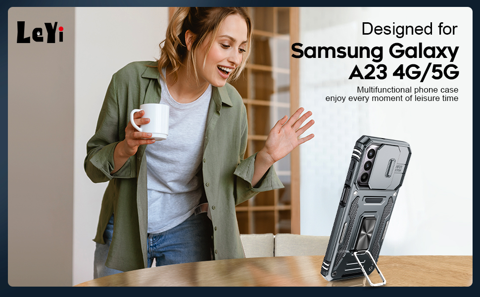 Amazon.com: LeYi for Samsung Galaxy A23 5G Case: [Not Fit A23 UW] with 2 Pack Screen Protectors ...