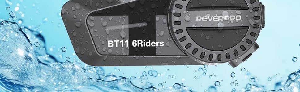 Amazon.co.jp: リヴェルプロ(REVERPRO) Bluetooth ブルートゥース インターコム バイク オートバイ用 インカム BT11 6人通話可能 音楽共有 他インカム接続 ...