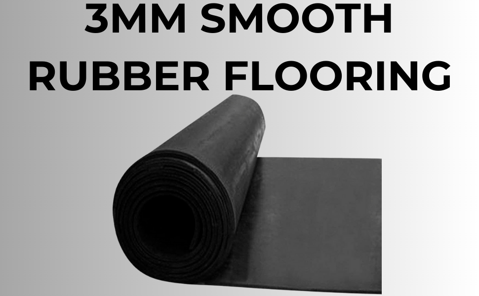 Smooth Rubber Roll Flooring Matting | 3mm Thick | 1m Wide | Up to 15m ...
