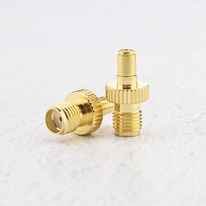 Wodgreat 2Pcs SMA Female to TS9 Male Adapter RF Coaxial Connectors Gold Plated SMA Adapter TS9 ...