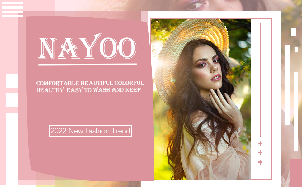 Amazon.com: NAYOO Long Brown Wig For Women 26 Inch Brown Wavy Wig with U-part Lace Natural ...