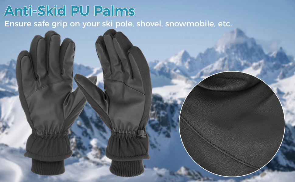 Amazon.com : GEKMOR Ski Gloves,Men’s Winter Snowboard Gloves Thermal Gloves Waterproof Warm Snow ...