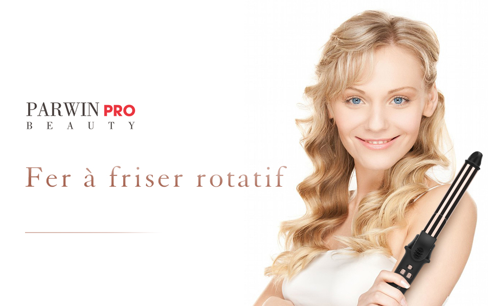 Rotation à 360°, Boucleur Automatique, PARWIN PRO BEAUTY Boucleur à Cheveux, 25mm Fer à Boucler ...