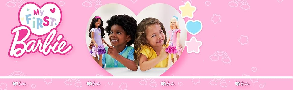 Barbie Ma Première Poupée Brooklyn Brune avec Corps articulé, habillages et Accessoires, Jouet ...