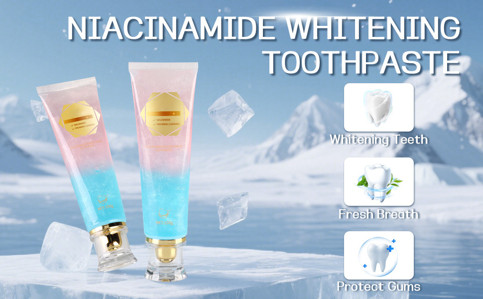 Amazon.com : 2PCS Radiant Whitening Toothpaste, Niacinamide Whitening Toothpaste, Bright White ...