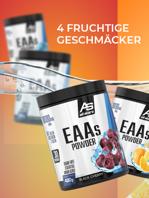 All Stars EAA Powder Blueberry Lemonade I Aminosäuren hochdosiert I 420g Pulver mit 10.000mg ...