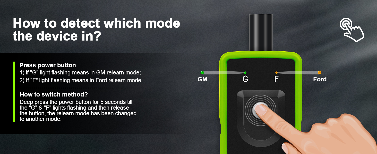 JDIAG Super EL50448 TPMS Relearn Tool for GM Ford Series Vehicles 2 in ...