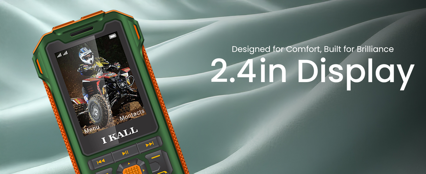 IKALL K99 Pro Rugged Multimedia Keypad Phone | 2.4 inch Display, 4 SIM Compatibility with Ruff ...