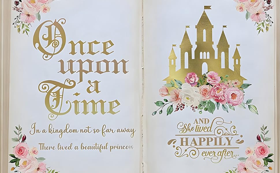 WOLADA Once Upon a Time Backdrop Princess Backdrop 7x5FT 12615 : Amazon ...