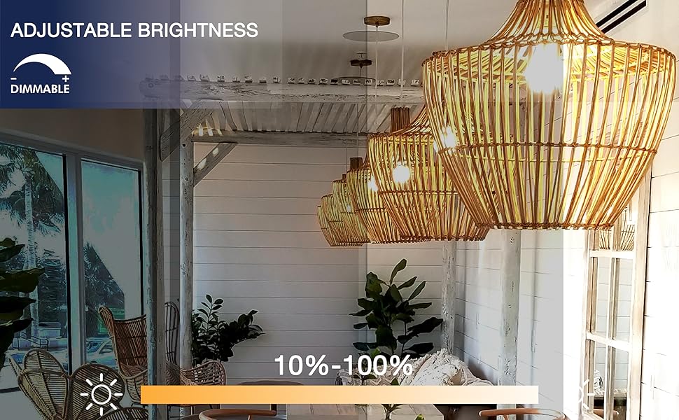 FLSNT A15 LED Edison Bulbs 60W Equivalent with White Glass, Dimmable E26 LED Bulbs for Pendant ...