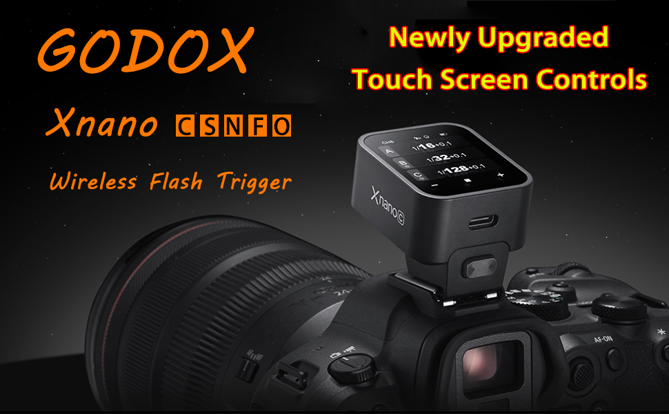 GODOX Xnano-O 2.4G Wireless Flash Trigger Transmitter TTL Autoflash with Large OLED Touchscreen ...
