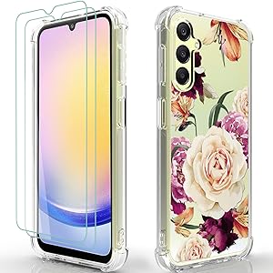 Amazon.com: Osophter for Samsung Galaxy A25 5G Case: Women Girls with Screen Protector ...