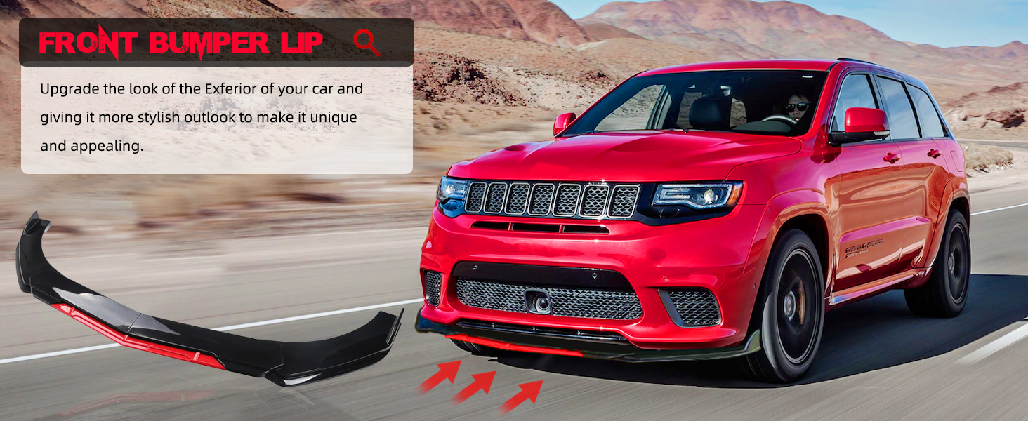 Amazon.com: DREAMIZER Universal Front Lip for Car,Adjustable Front Bumper Lip Chin Spoiler ...