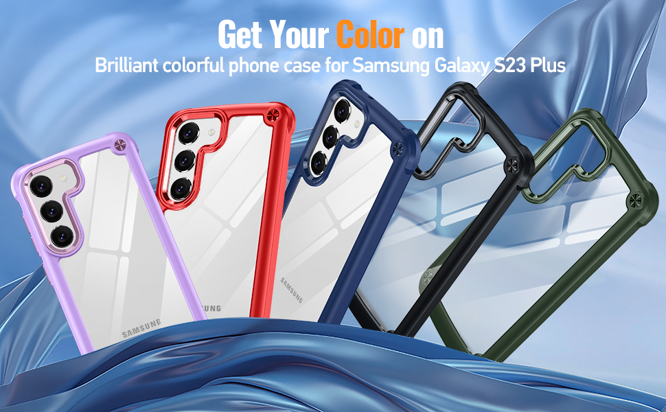 Amazon.com: Oterkin for Samsung Galaxy S23 Plus Case Clear,[20X Anti-Yellowing] S23 Plus Case ...