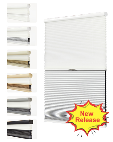 Persilux Custom Size 100% Blackout Cordless Cellular Shades & Blinds Honeycomb Blinds Bottom up ...
