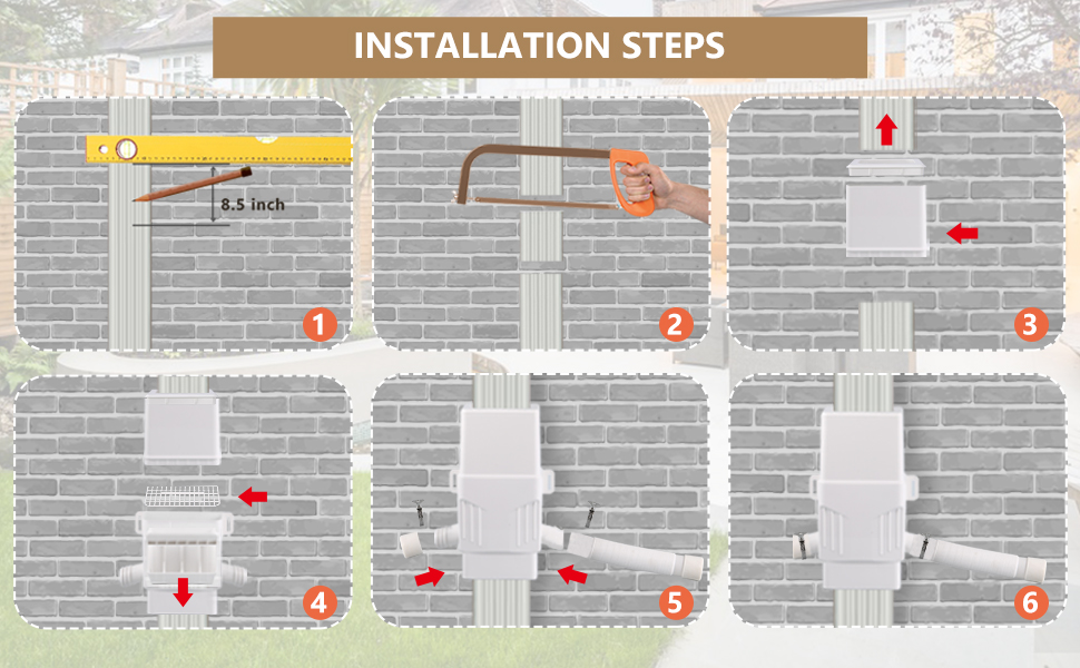 Amazon.com: Rainwater Collection System, Rain Barrel Diverter Kit for ...