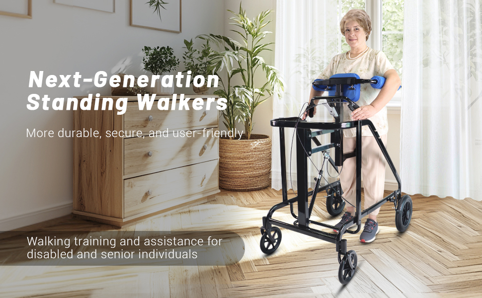 Amazon.com: Adult Standing Walkers for Seniors, Andaderas para Adultos Mayores, Standing Aids ...