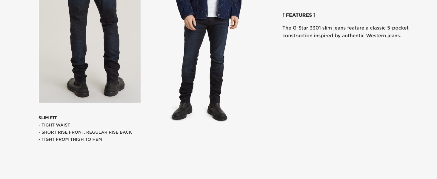 G-STAR Men's 3301 Slim Jeans, Blue (worker blue faded 51001-A088-A888), 27W / 30L : Amazon.co.uk ...