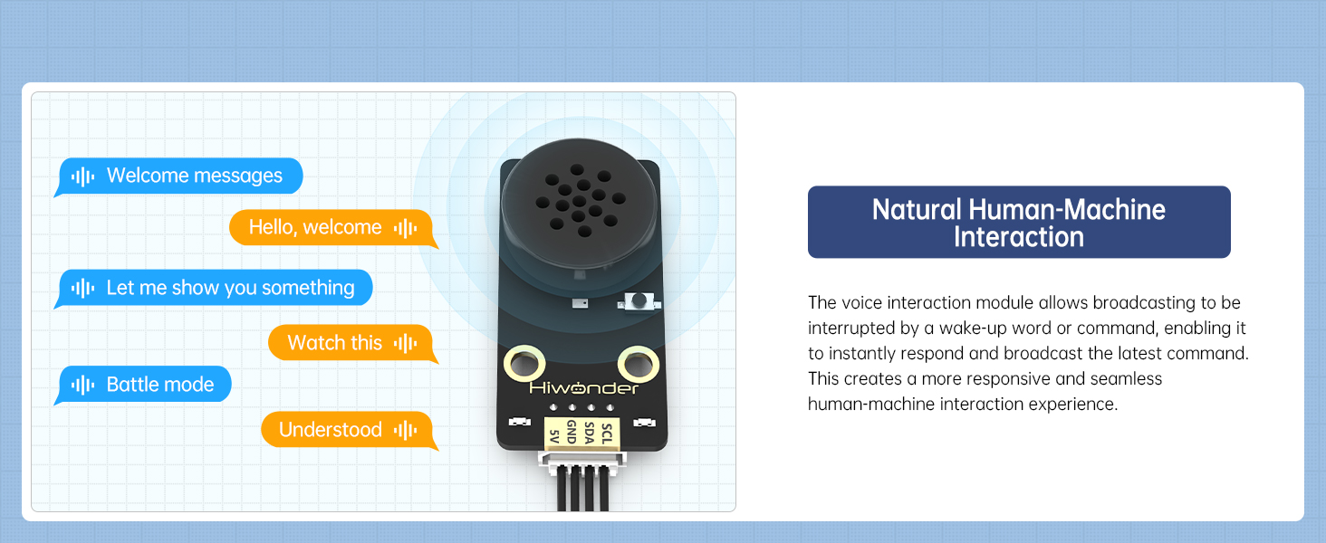 Amazon.com: AI Voice Sensor Module Voice Broadcasting Command ...