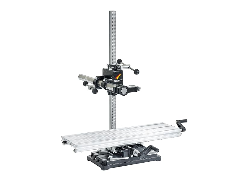 WABECO Bohrständer Fräsständer BF1243 mit Koordinatentisch K600 vertikal/horizontal Säule 750 ...