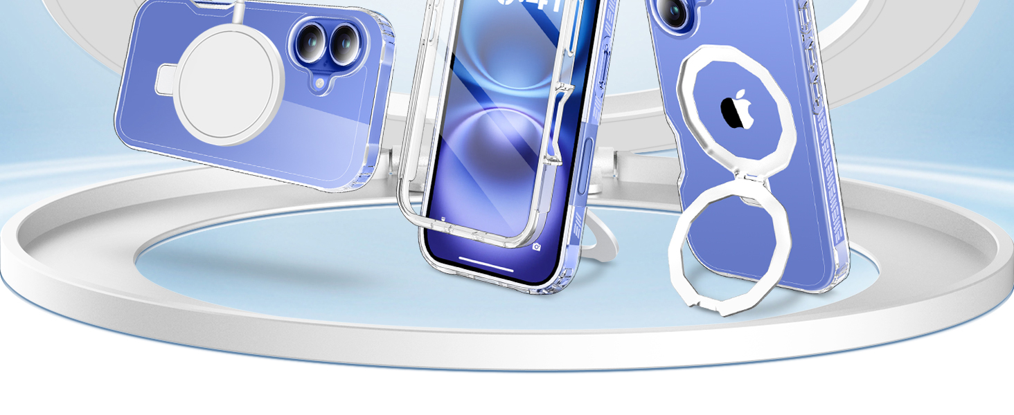 Amazon.com: BANLEA Compatible with iPhone 16 Plus Case, Built-in Screen Protector & Seamless ...