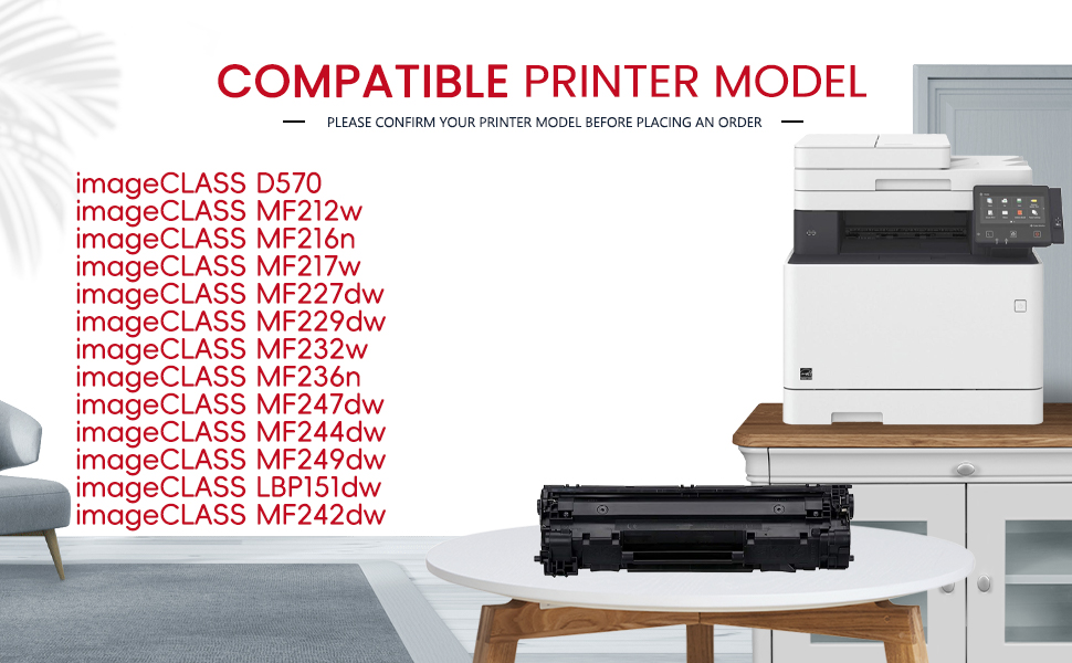 137 Toner Cartridge 137 Black CRG137 Replacement for Canon 137 Toner ImageCLASS mf212w mf216n ...