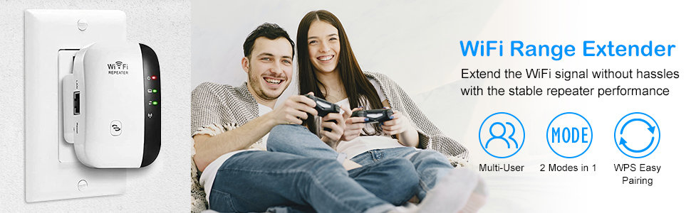 Amazon.com: WiFi Extender Signal Booster Up to 3000sq.ft and 26 Devices, WiFi Range Extender ...