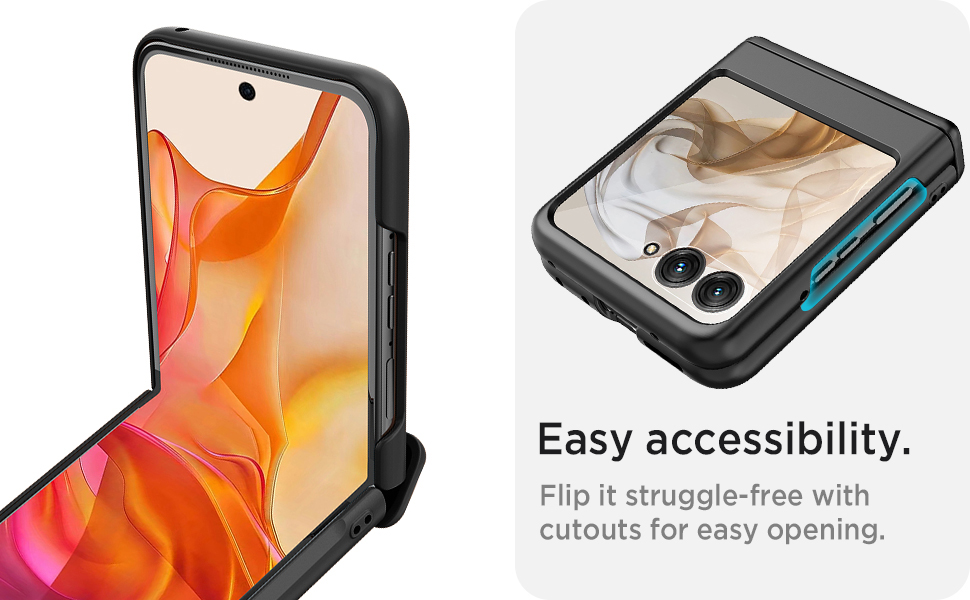 Amazon.com: Miimall Ultra-Thin for Motorola Razr 2024 Case, [Built-in Screen Protector] & [Hinge ...