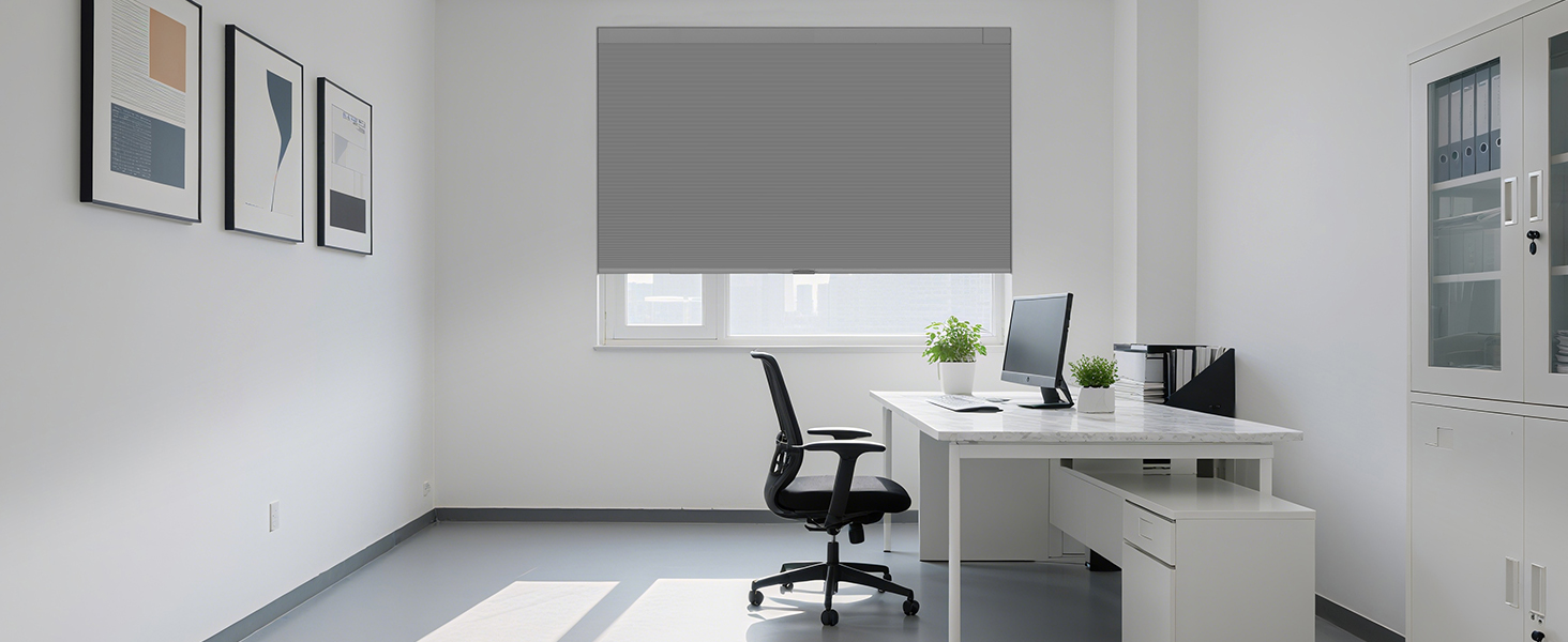 Amazon.com: Boolegon No Drill Blinds for Windows Blackout Cellular ...