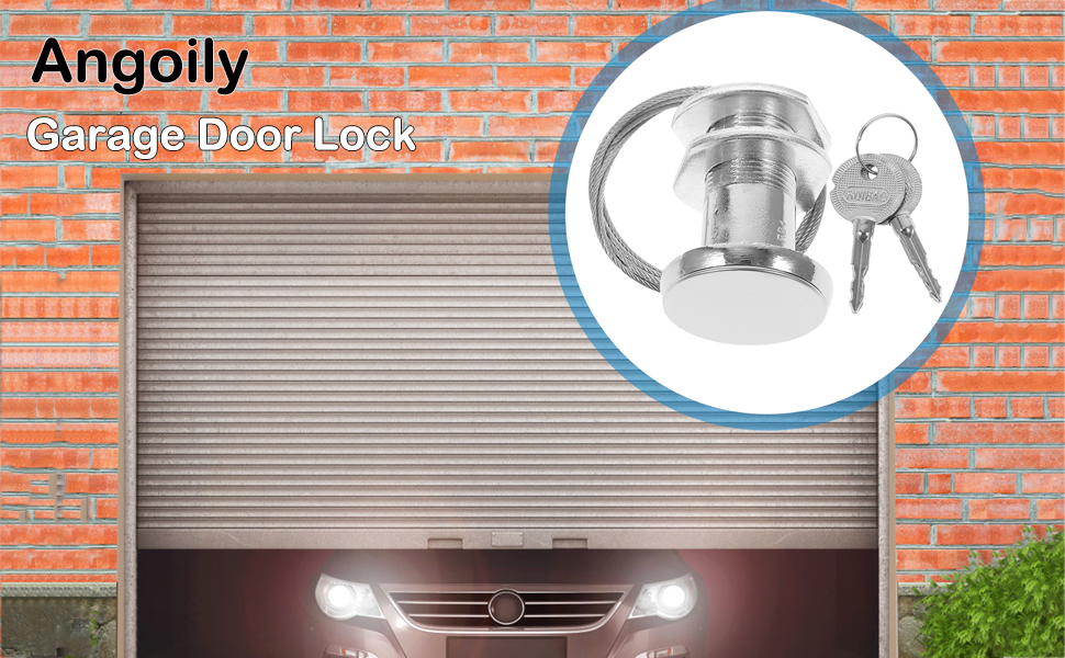 Amazon.com: Angoily Garage Door Lock, Emergency Release Key Switch Garage Door Handle Door Lock ...