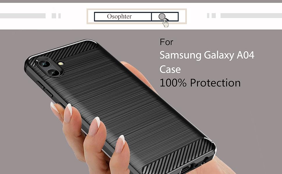 Amazon.com: Osophter for Samsung Galaxy A04 Case with 2pcs Screen Protector Shock-Absorption ...