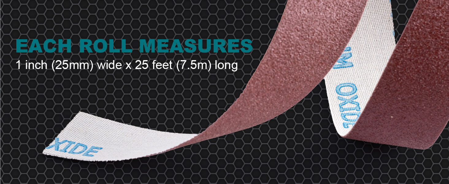 Libraton Emery Cloth Roll Set, Abrasive Sandpaper Rolls, Boxed Multi-Roll Assorted Abrasive ...