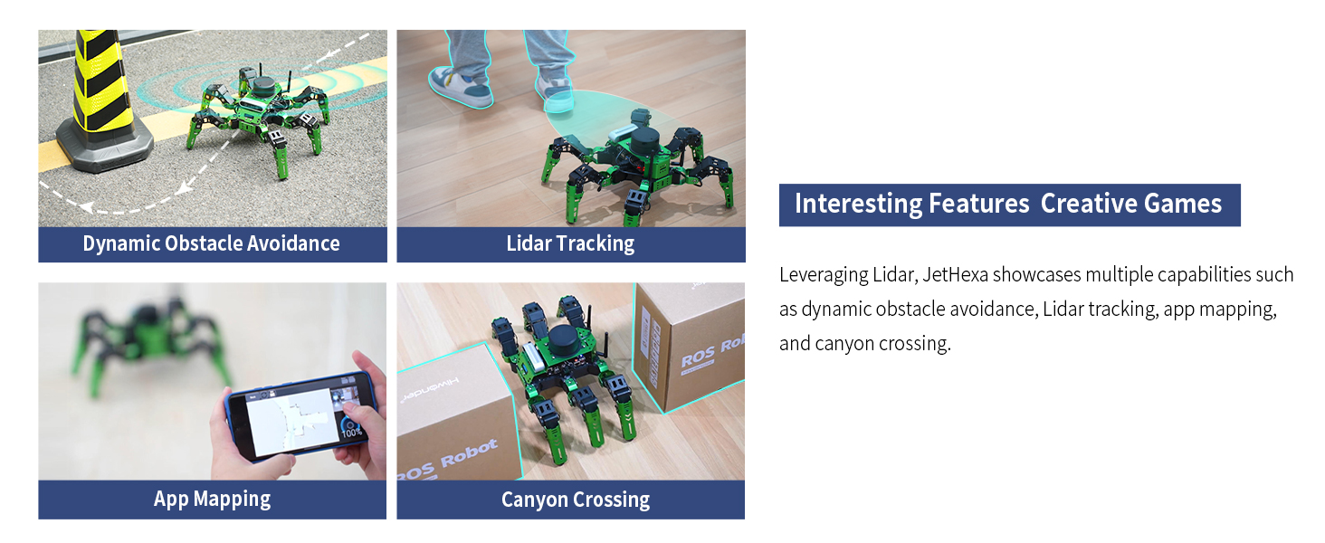 Amazon.com: Hiwonder JetHexa Hexapod Robot Kit for Jetson Nano 3D Depth ...