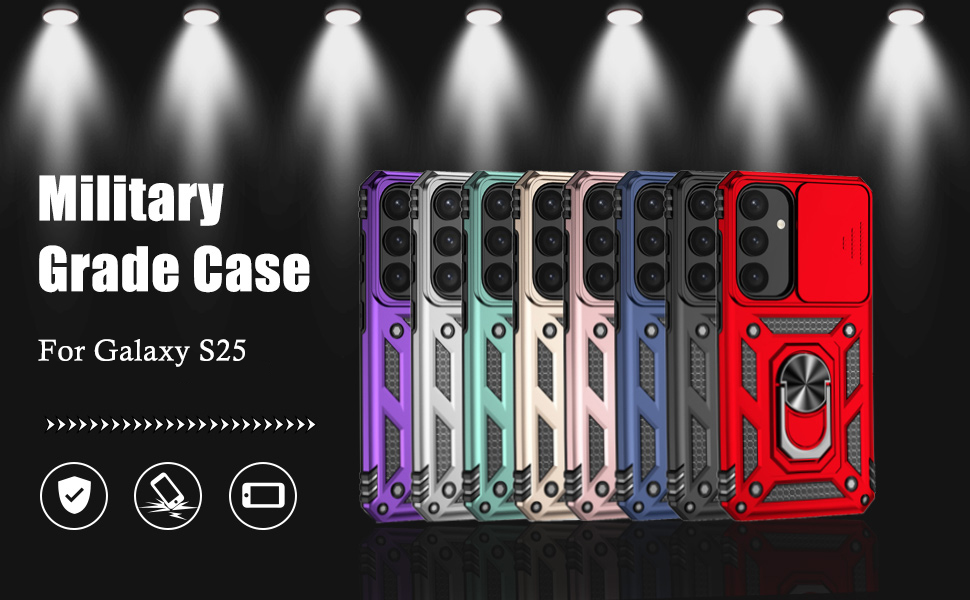 Amazon.com: for Samsung Galaxy S25 Case, Silicone Rubber Bumper Hard Plastic Phone Case with ...